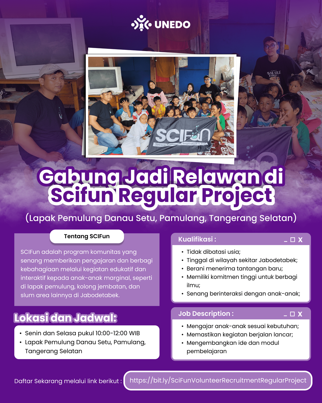 Indorelawan - Mengajar Anak-anak di Lapak Pemulung Setu Pamulang