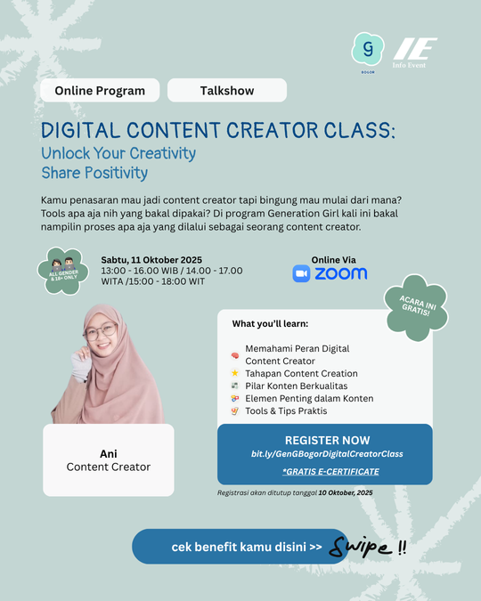 Indorelawan - Digital Content Creator Class